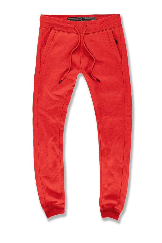 UPTOWN JOGGER SWEATPANTS - RED (8620) | Broadway Collections